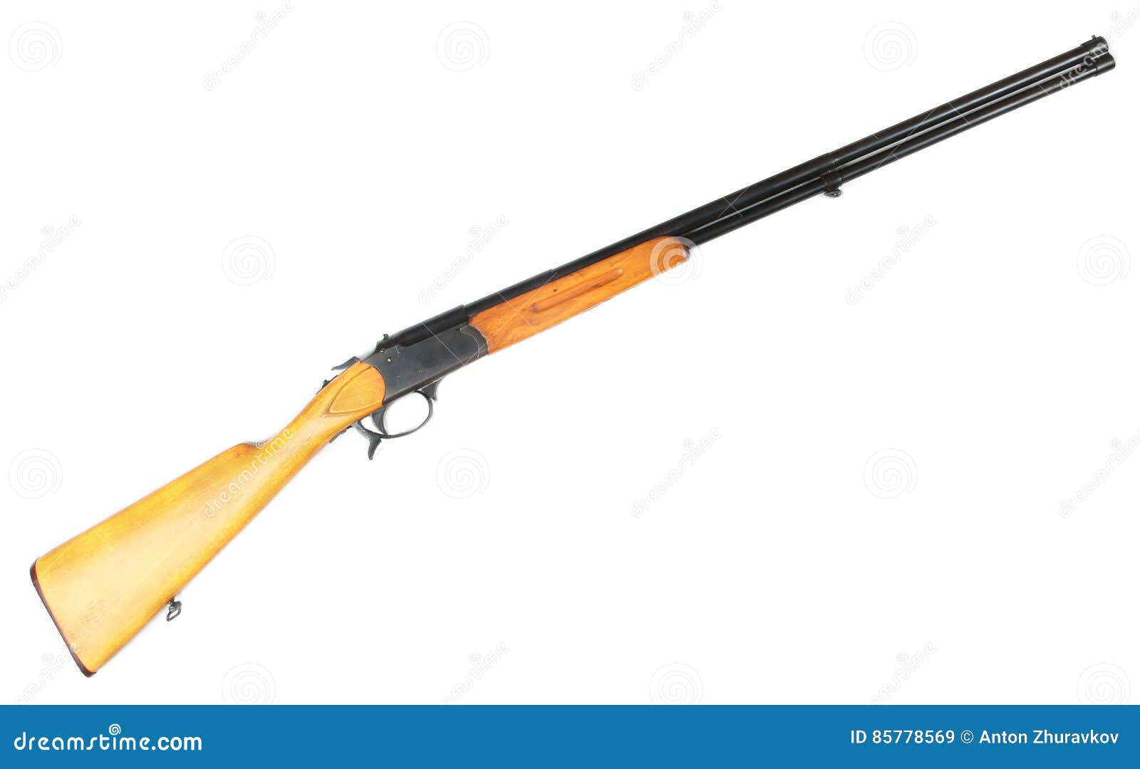 Old Soviet Over and Under Double-barreled Hunting Gun Stock Image ...