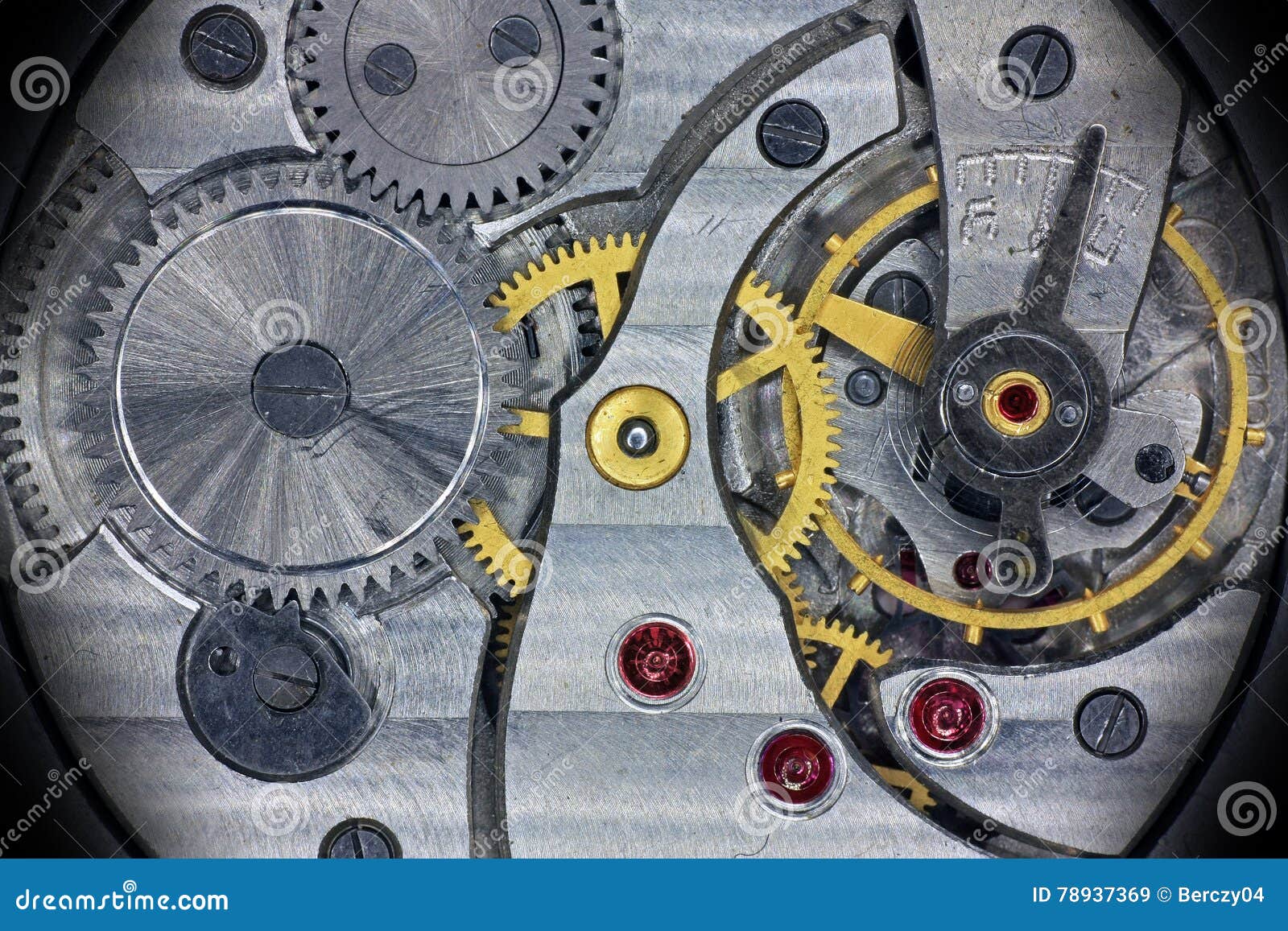 Old Soviet Pocket Watch Inside Mechanism Stock Image - Image of antique ...