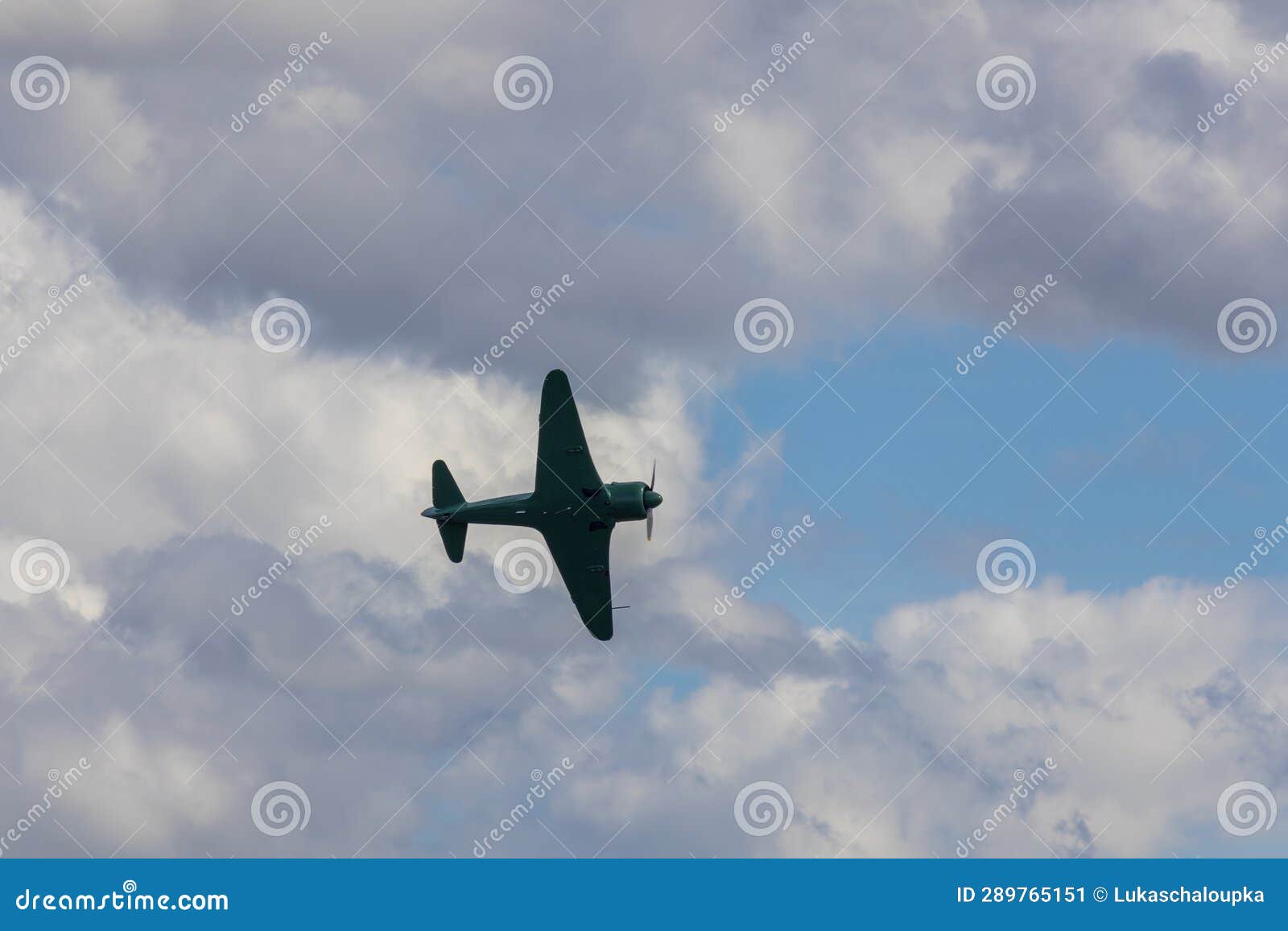 Old Soviet Practice Military Plane C 11 Fly on Sky Stock Image - Image ...