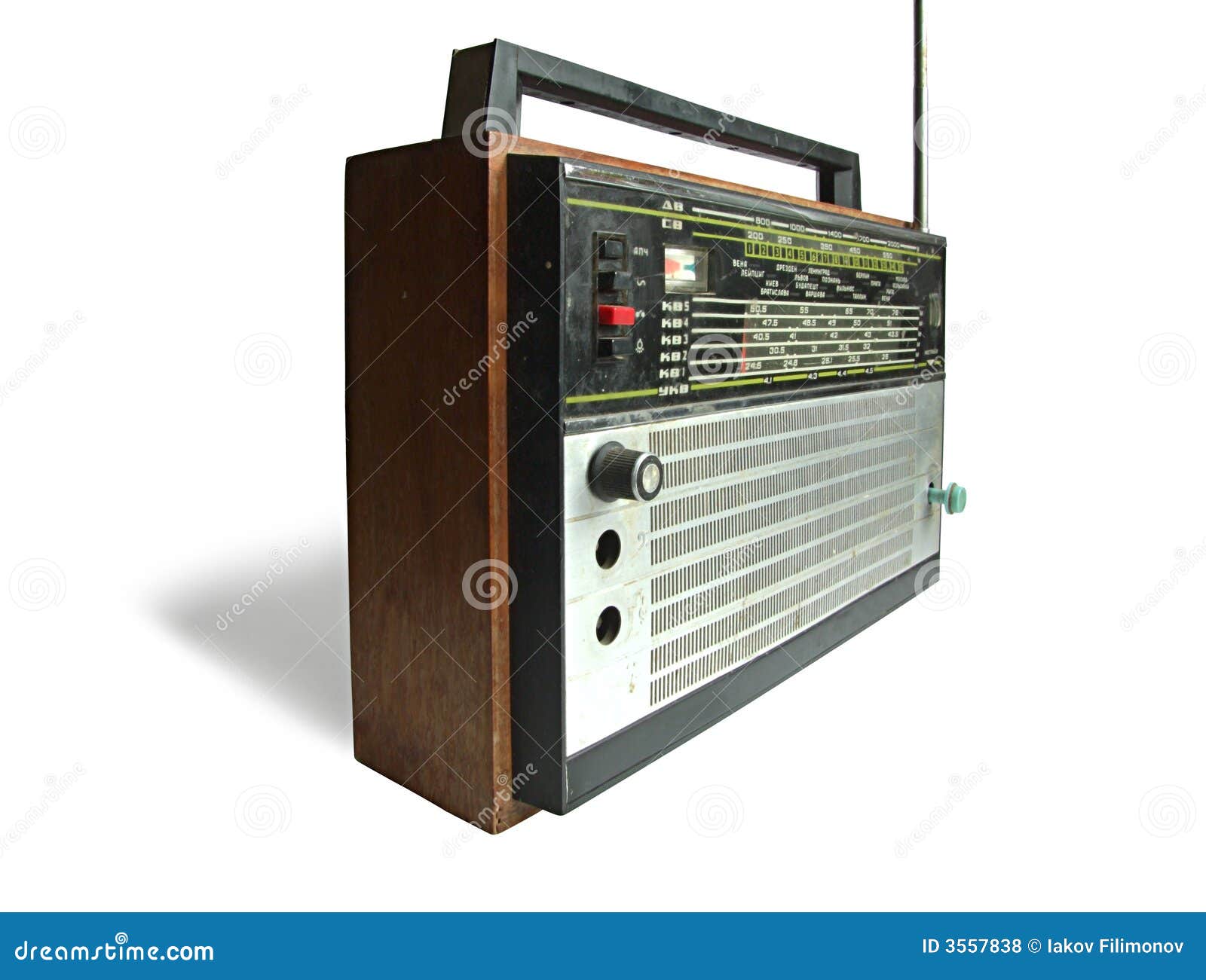 Old soviet radio receiver stock photo. Image of radioset - 3557838