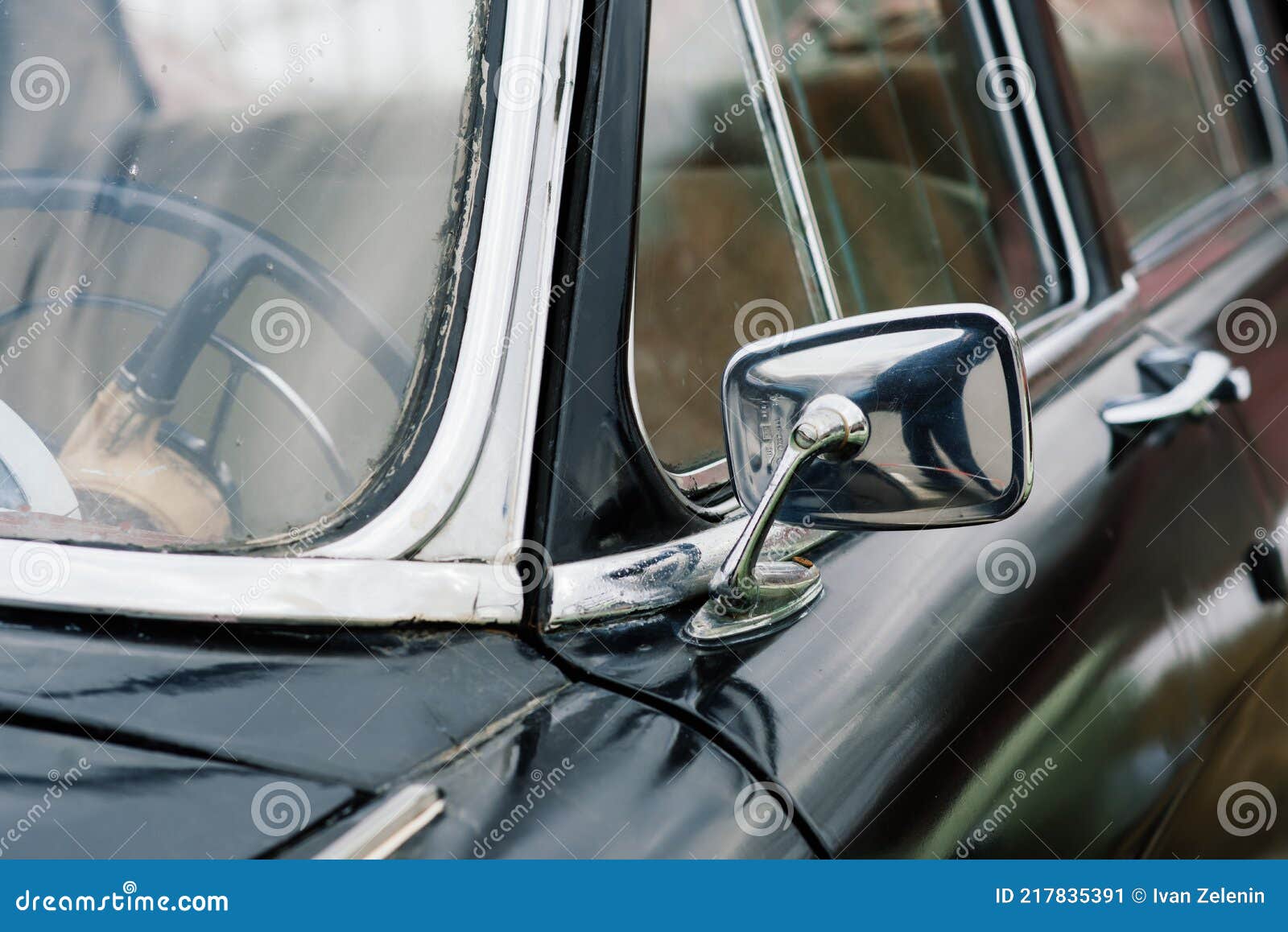 Old Soviet Retro Vintage Car in the Open Air. Row of Auto of the Soviet ...