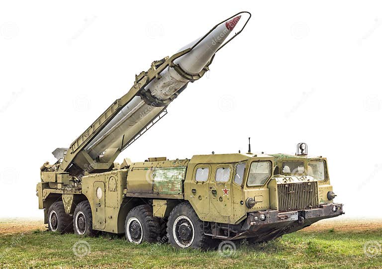 The Old Soviet Rocket Launcher Stock Photo - Image of former, isolated ...