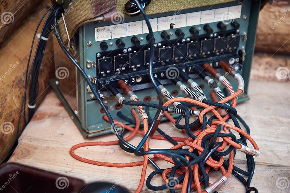 Old Soviet Telephone Switch Stock Image - Image of detail, electrical ...