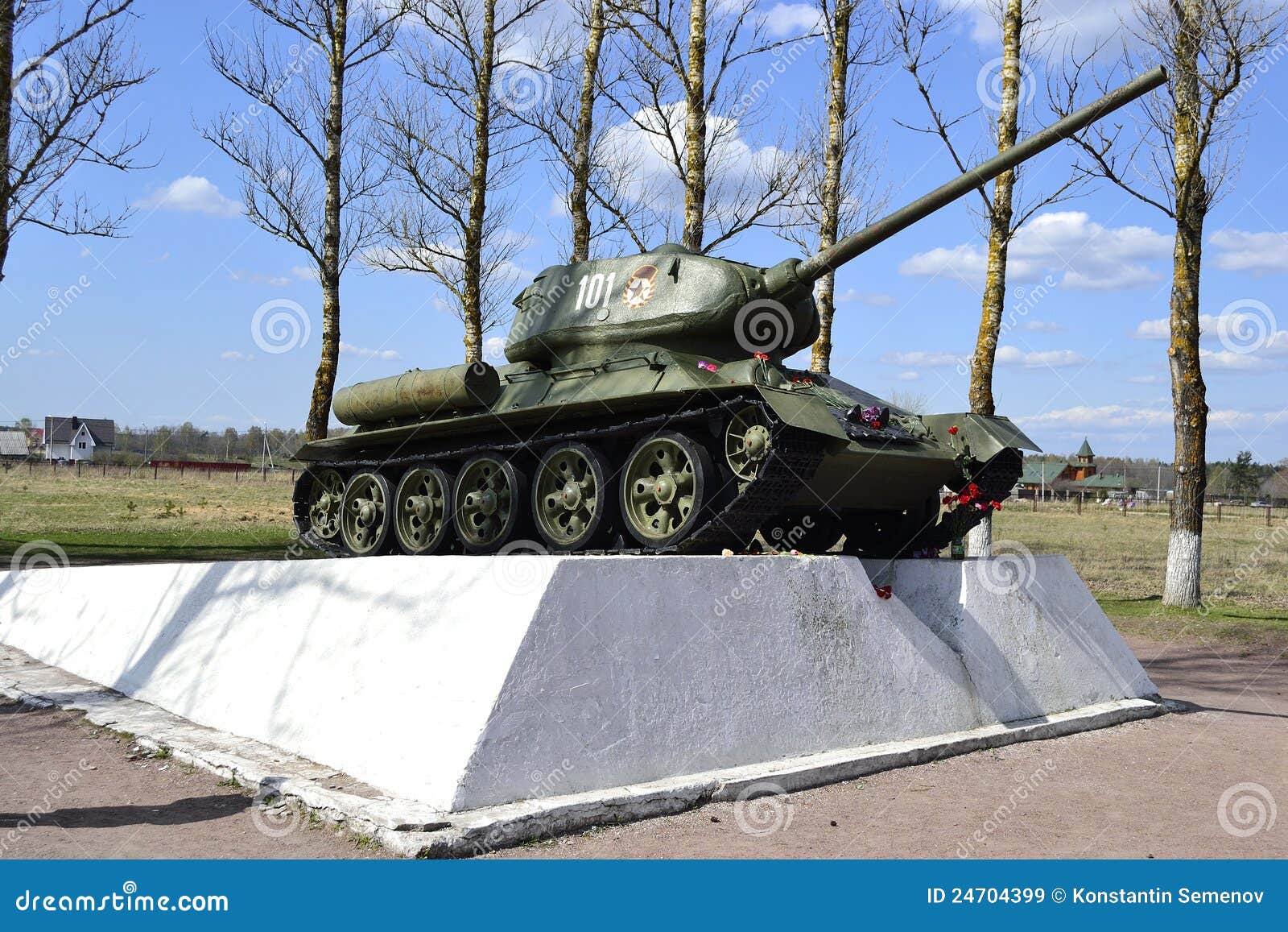Old Soviet Union tank stock image. Image of machine, army - 24704399