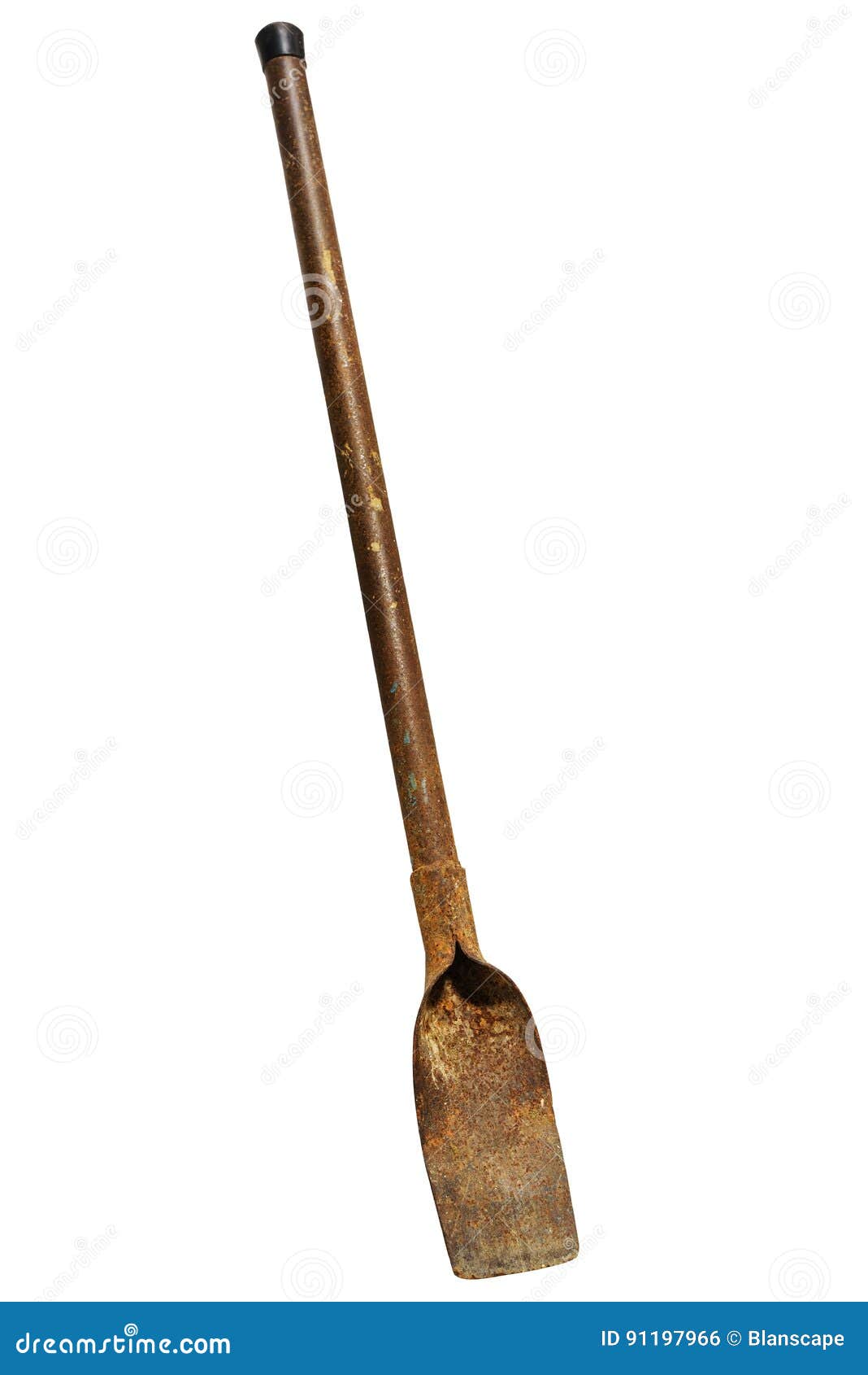 Old Spade Isolated on White Stock Photo - Image of single, equipment ...