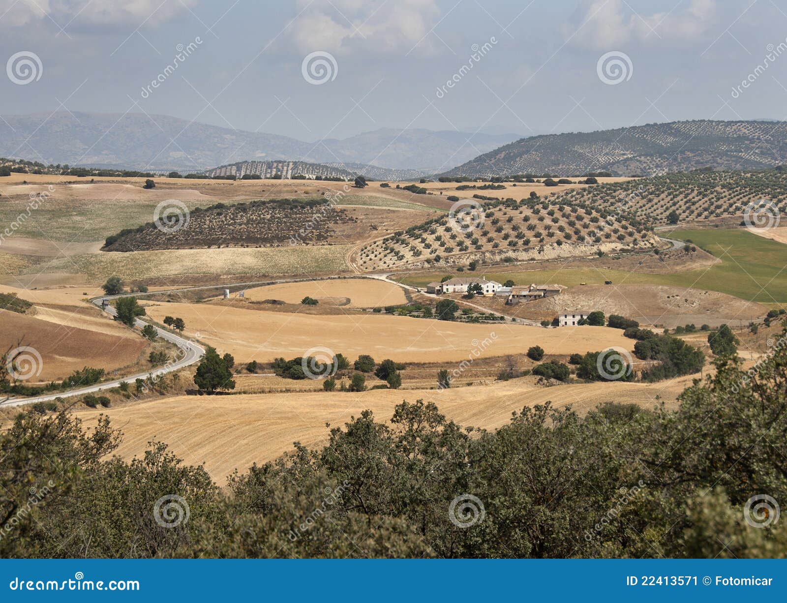 Old Spanish Farmhouse stock image. Image of trees, white - 22413571