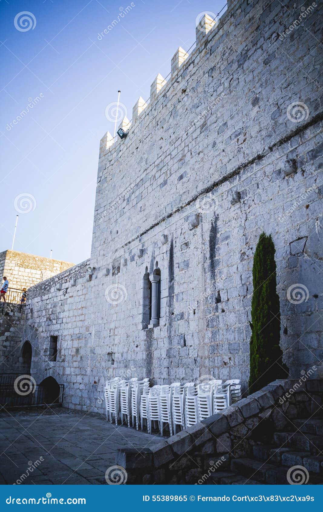 Old Spanish Fortress Castle Made of Stone Stock Image - Image of ...