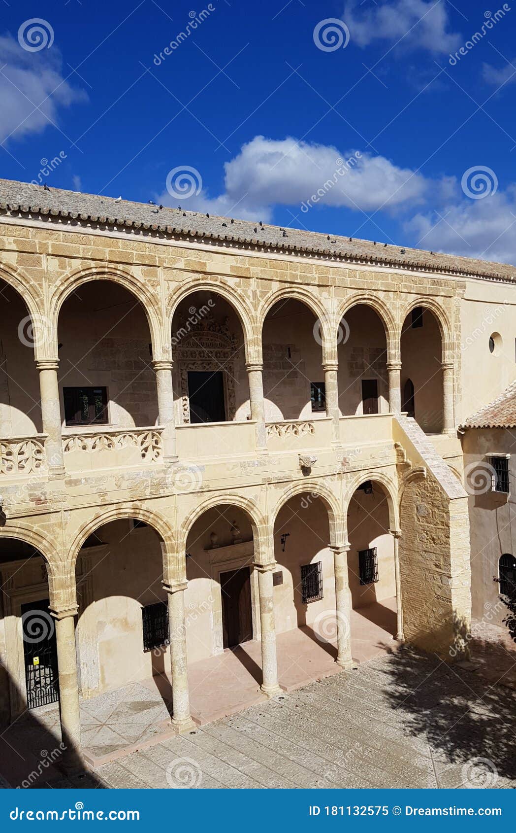 Old spanish monastery stock image. Image of column, palace - 181132575