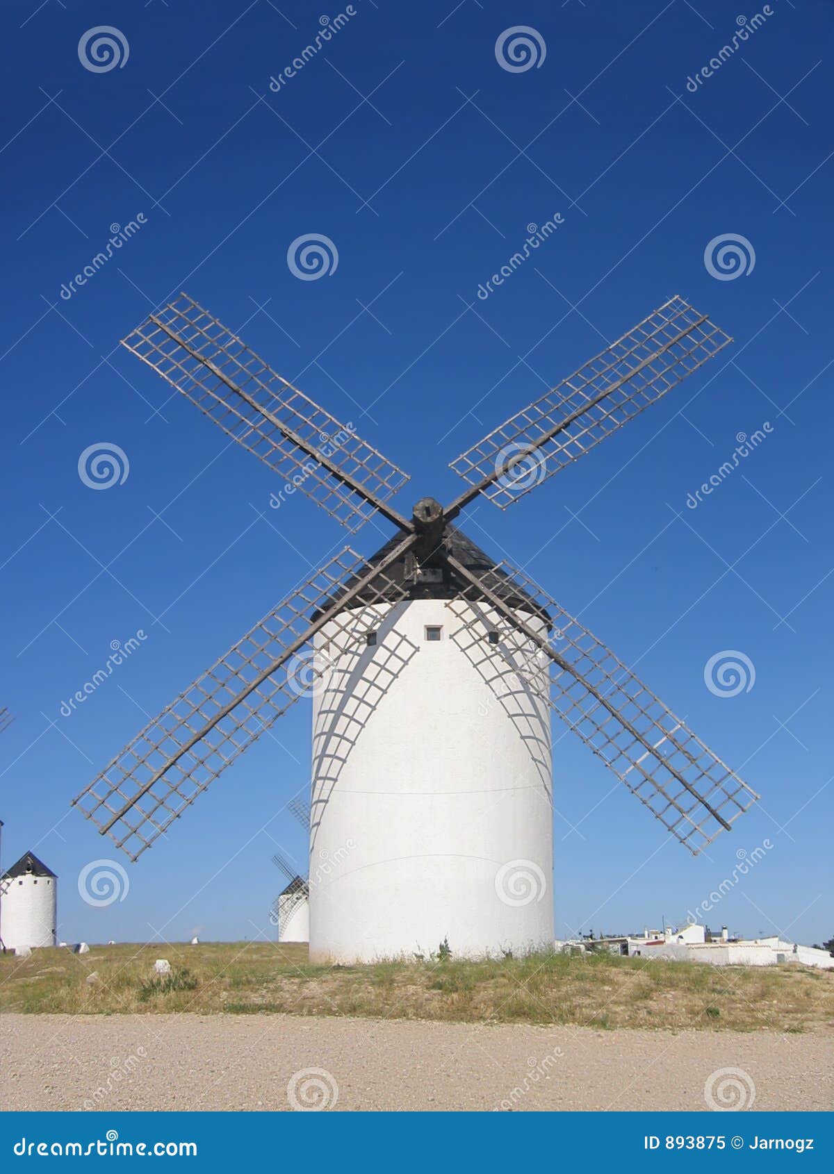 Old Spanish Wind Mill stock image. Image of building, flour - 893875