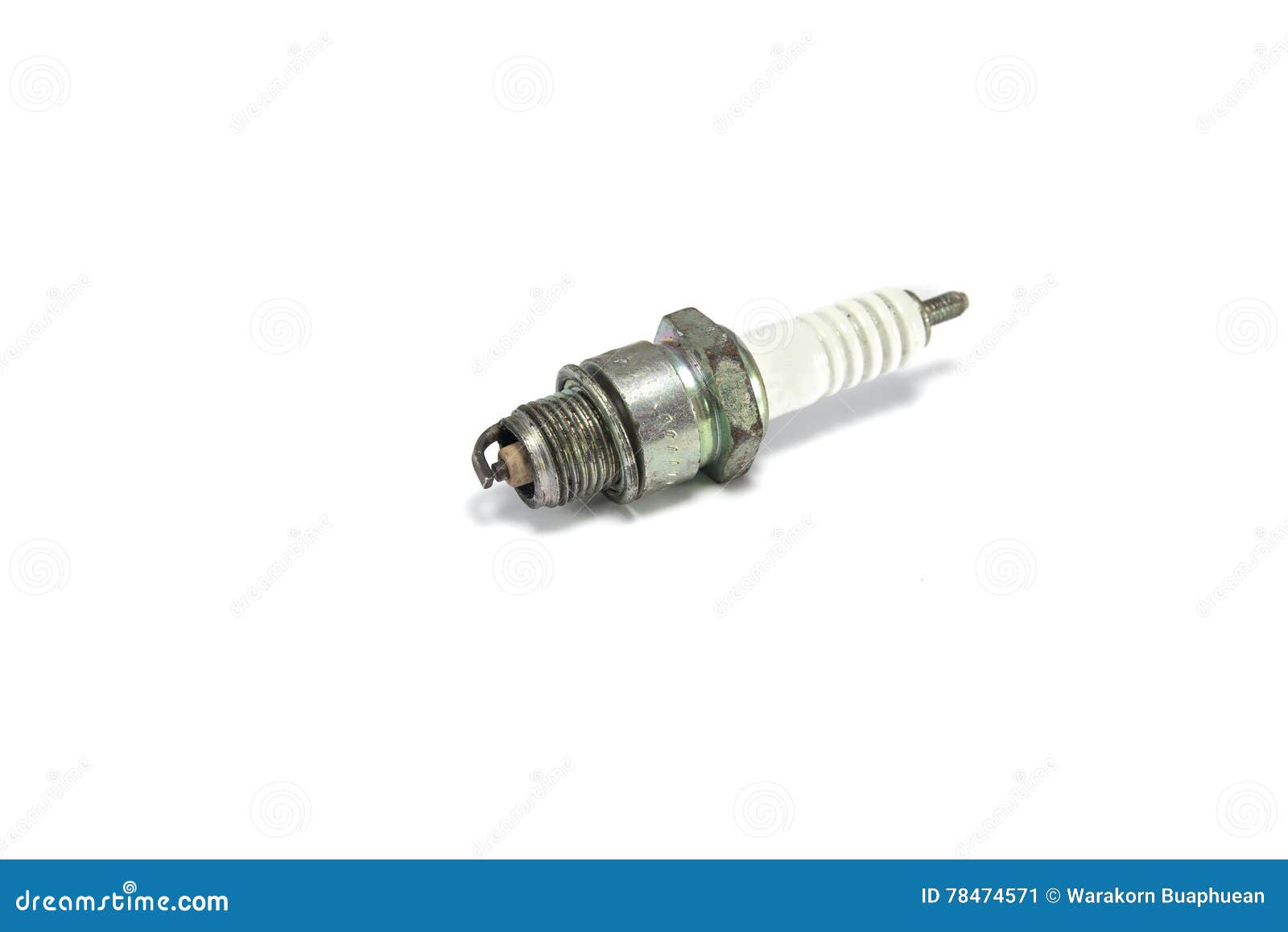 Old spark plug stock image. Image of electrode, automotive - 78474571