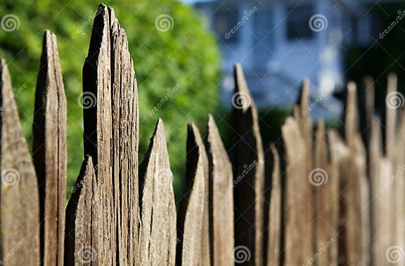 Old Spikey Fence stock photo. Image of focus, closeup - 20026060