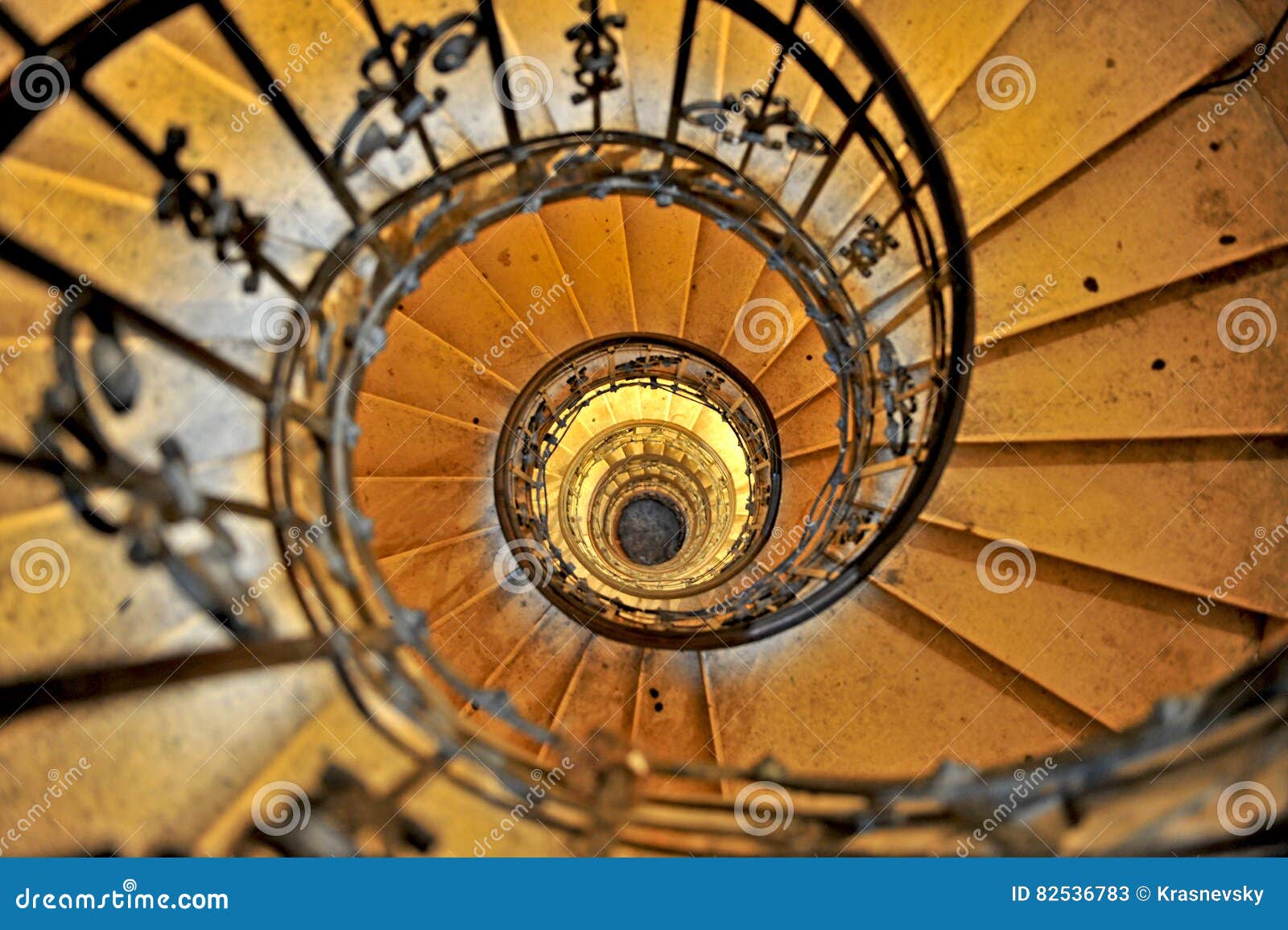 Old spiral staircase stock image. Image of round, circular - 82536783