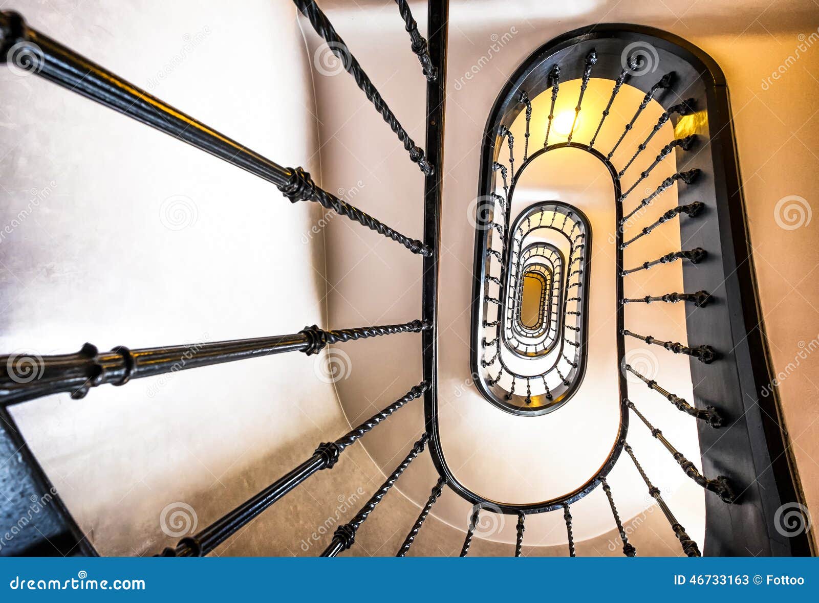 Old spiral staircase stock image. Image of antique, elegance - 46733163
