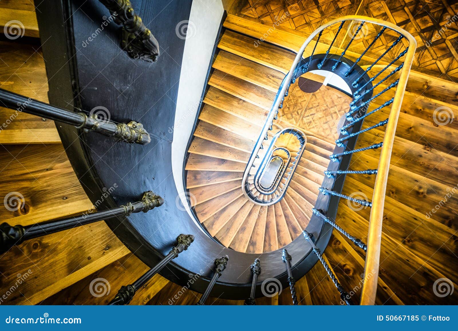Old spiral staircase stock image. Image of indoors, architecture - 50667185