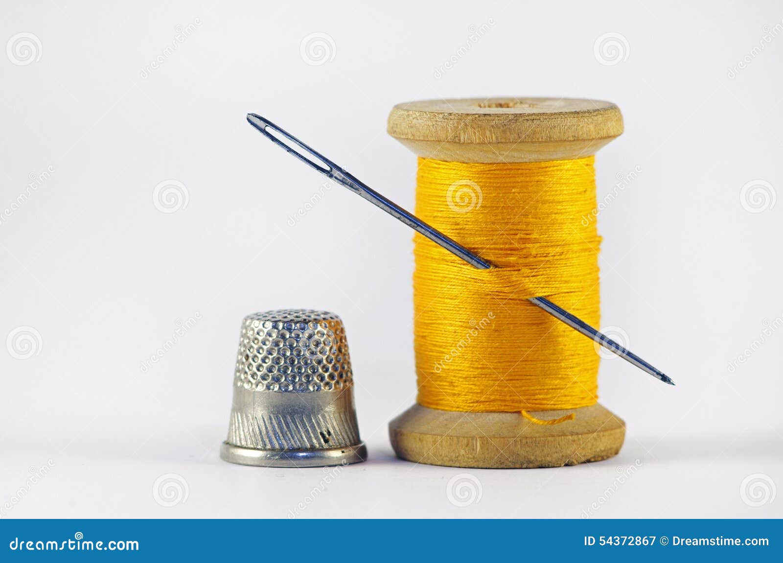 Old spool of thread stock image. Image of closeup, formal - 54372867
