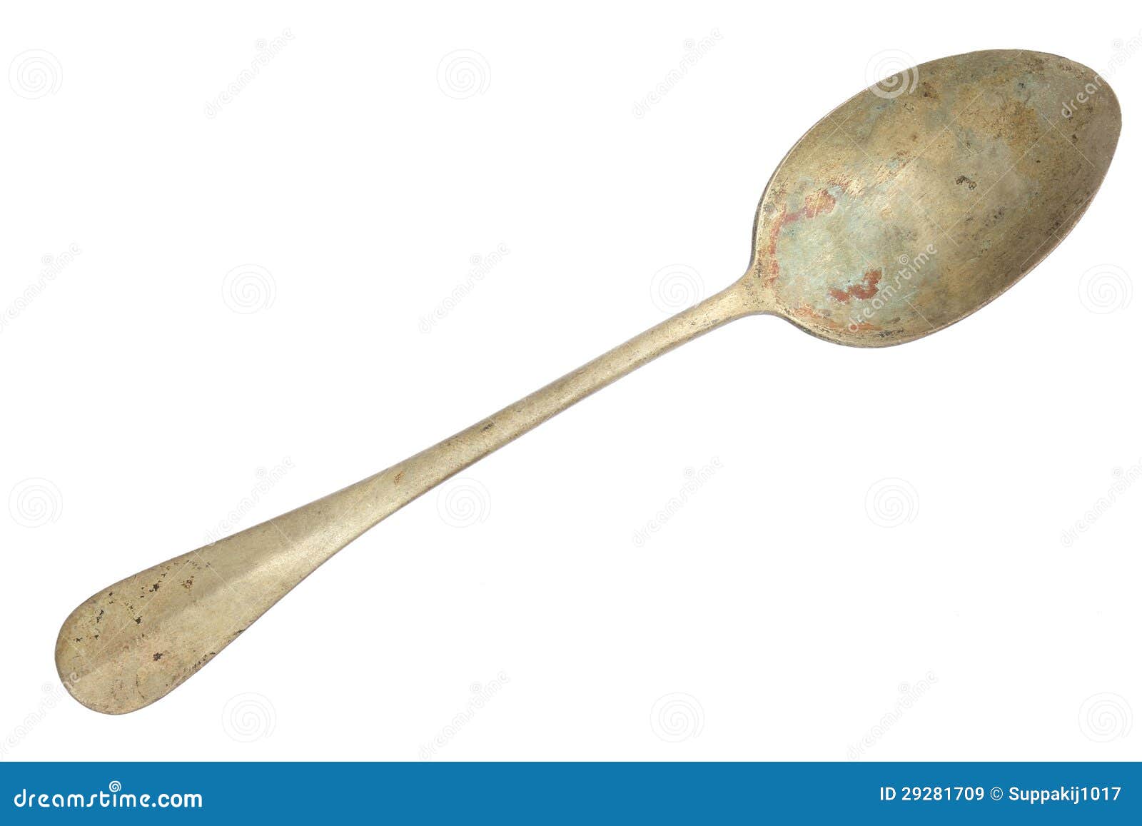 Old spoon stock image. Image of brass, gold, isolated - 29281709