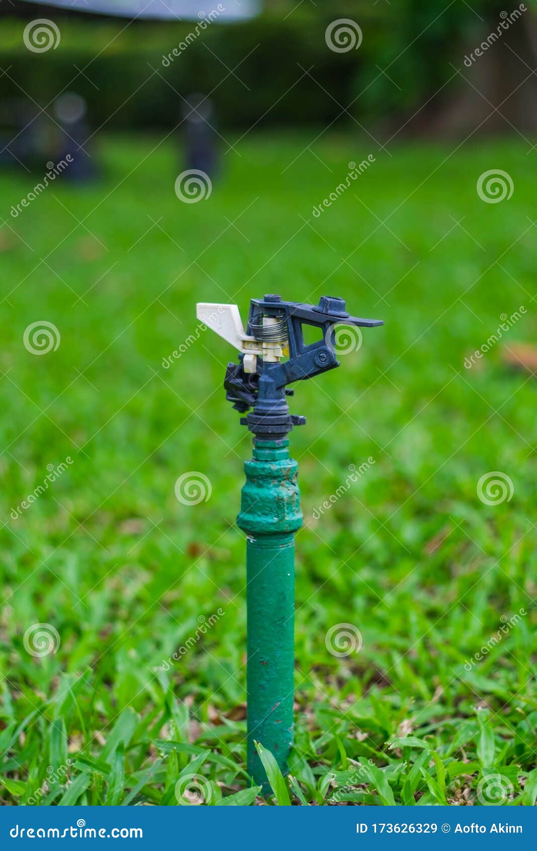 Old sprinker in the garden stock image. Image of environment - 173626329