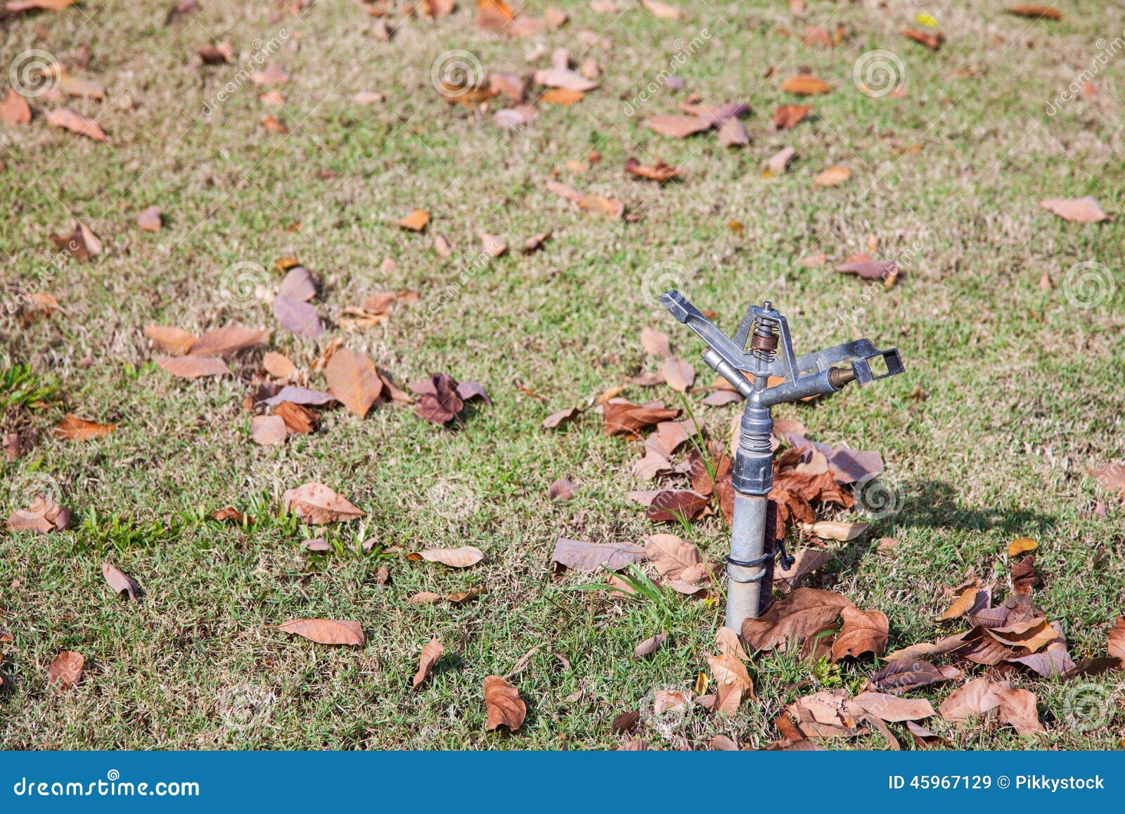 Old sprinklers stock image. Image of water, drought, foliage - 45967129