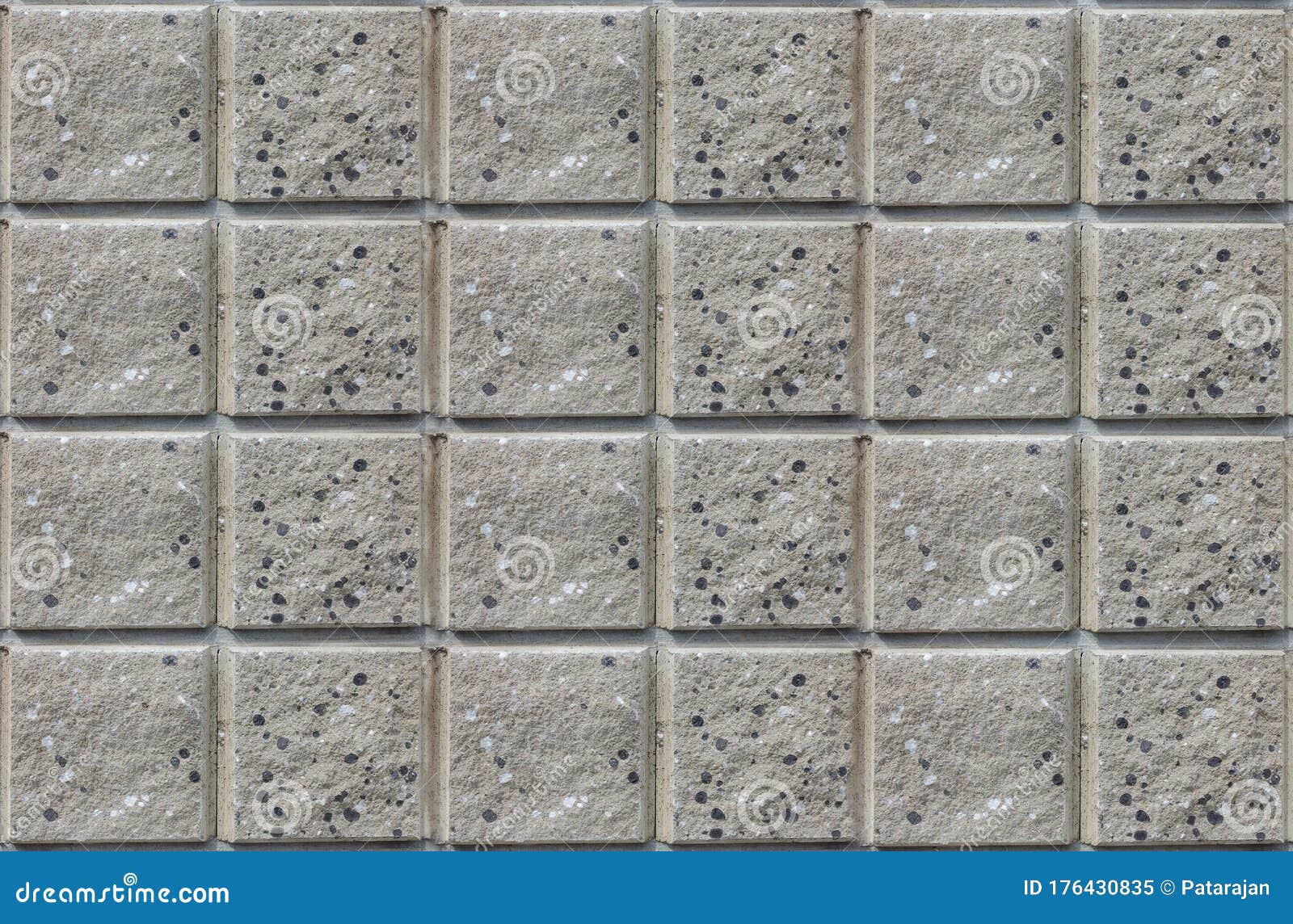 Old Square Cement Concrete Brick Block Tile Wall Texture Background ...