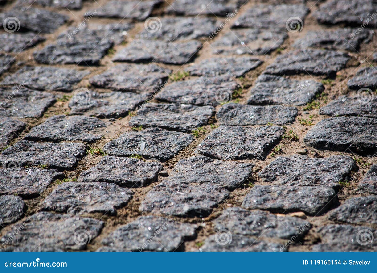 Old Square Stone Pavement is Close Up Stock Photo - Image of city ...