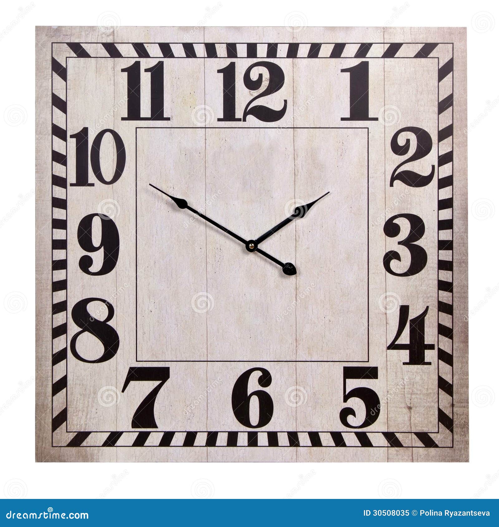 Old square wall clock stock image. Image of black, primetime - 30508035