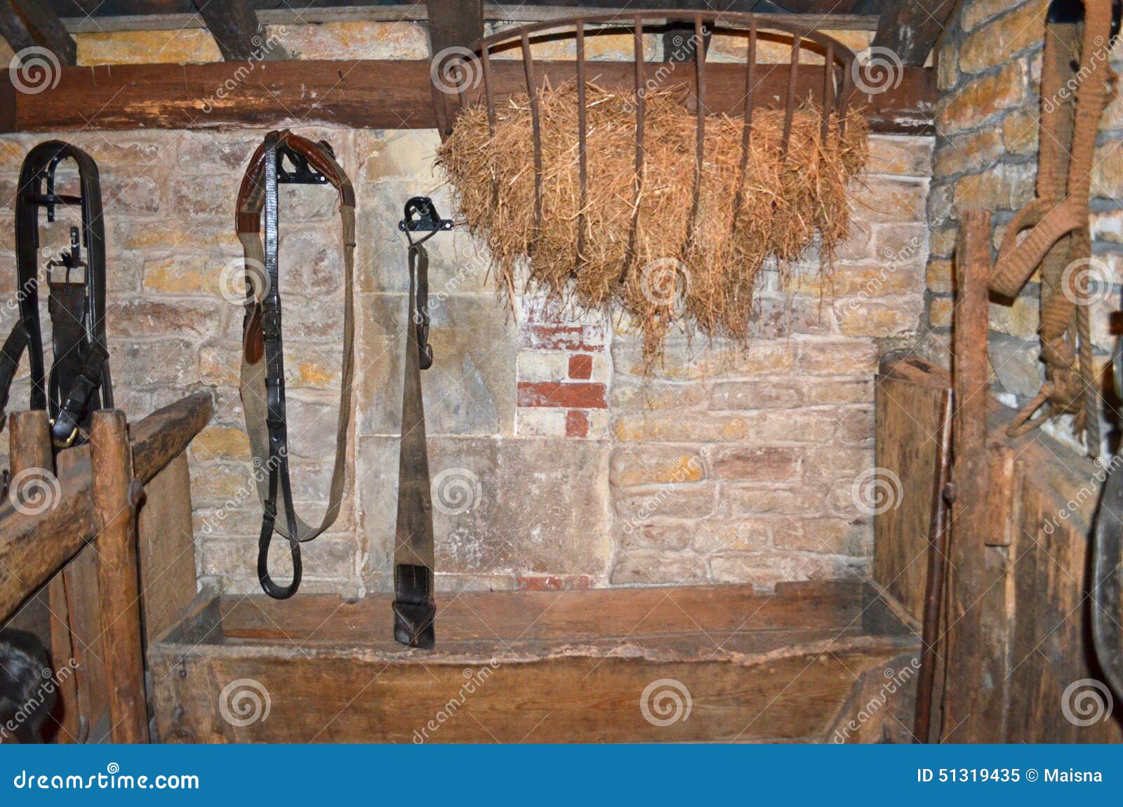 Old stable stock image. Image of inside, harness, indoor - 51319435