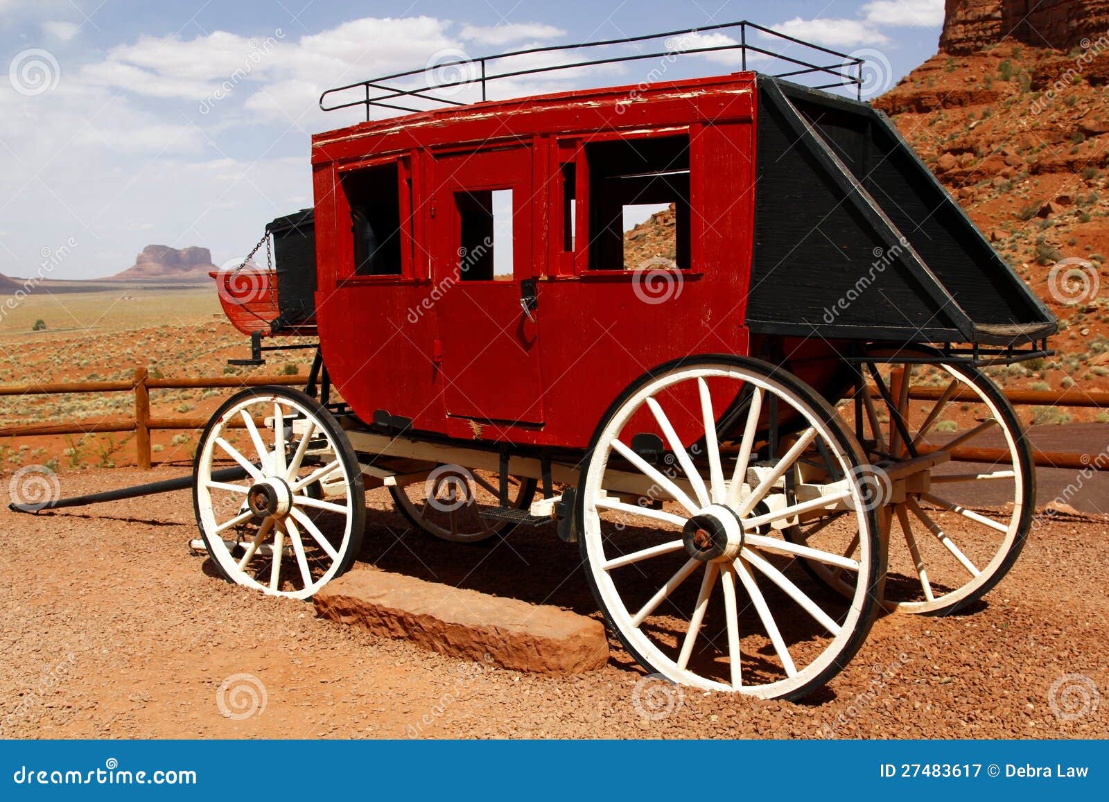 Old Stage Coach at Monument Valley, Utah, USA Stock Image - Image of ...