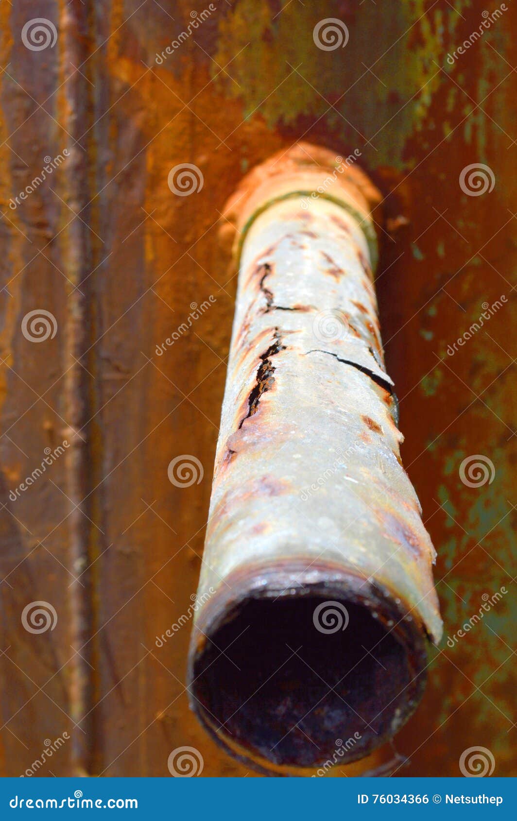 Old stain pipe stock photo. Image of fracture, pipe, shaggy - 76034366
