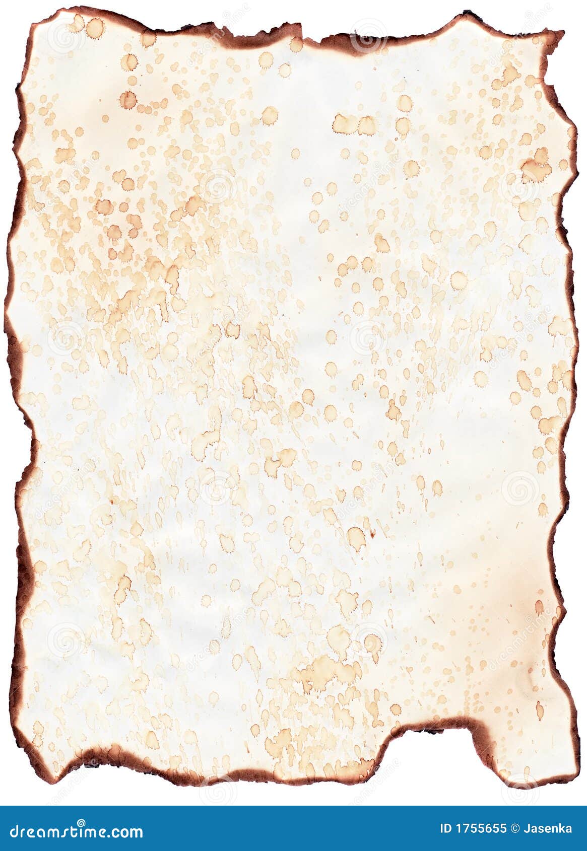 Old stained paper stock image. Image of burst, color, document - 1755655