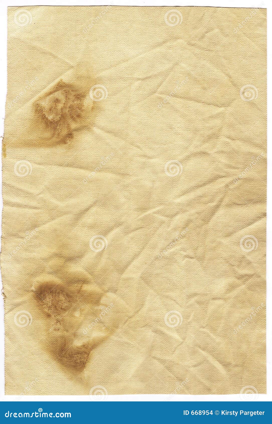 Old stained paper stock photo. Image of yellow, canvas - 668954
