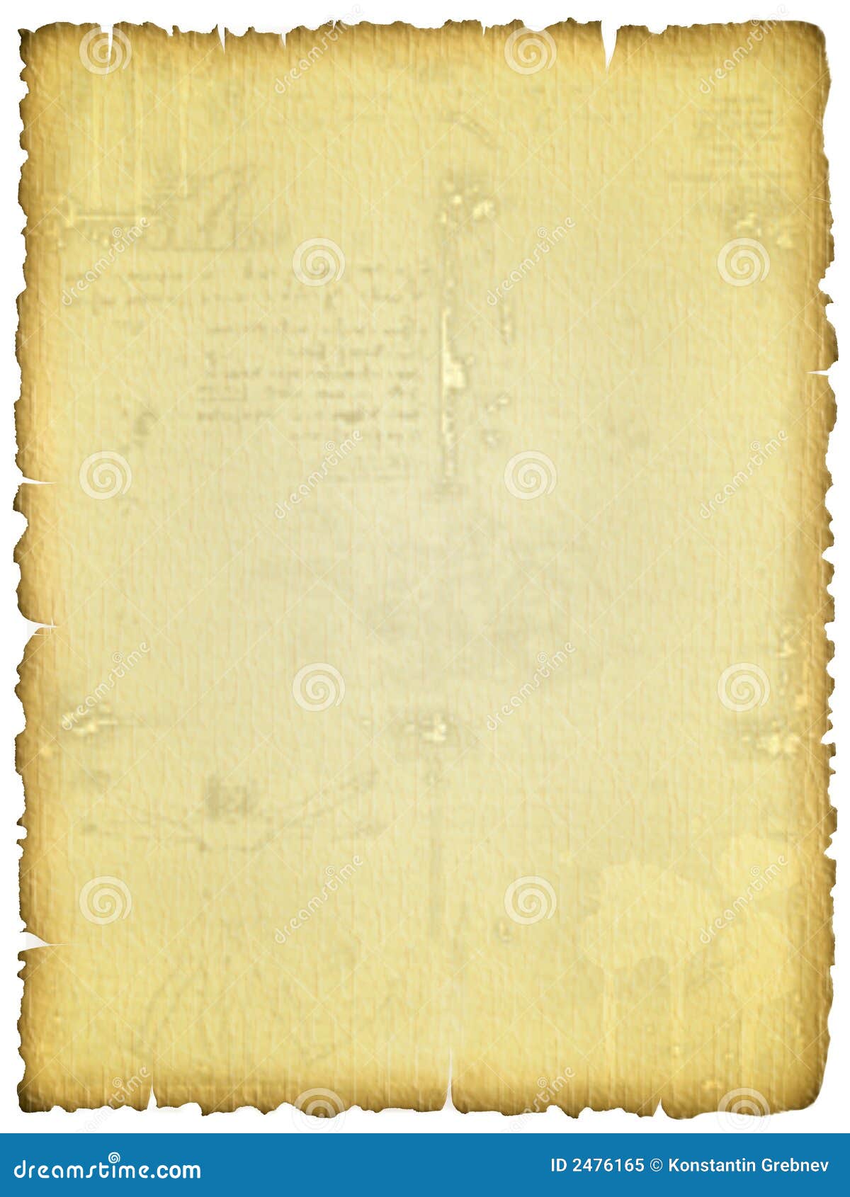Old Ripped Treasure Map Isolated Stock Image | CartoonDealer.com #132239575