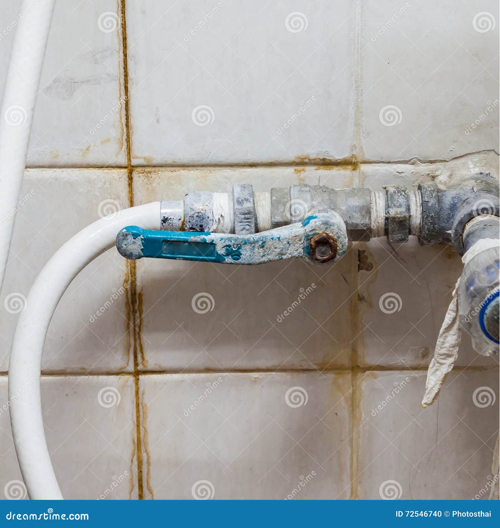 Old stainless stop valve stock photo. Image of interior - 72546740