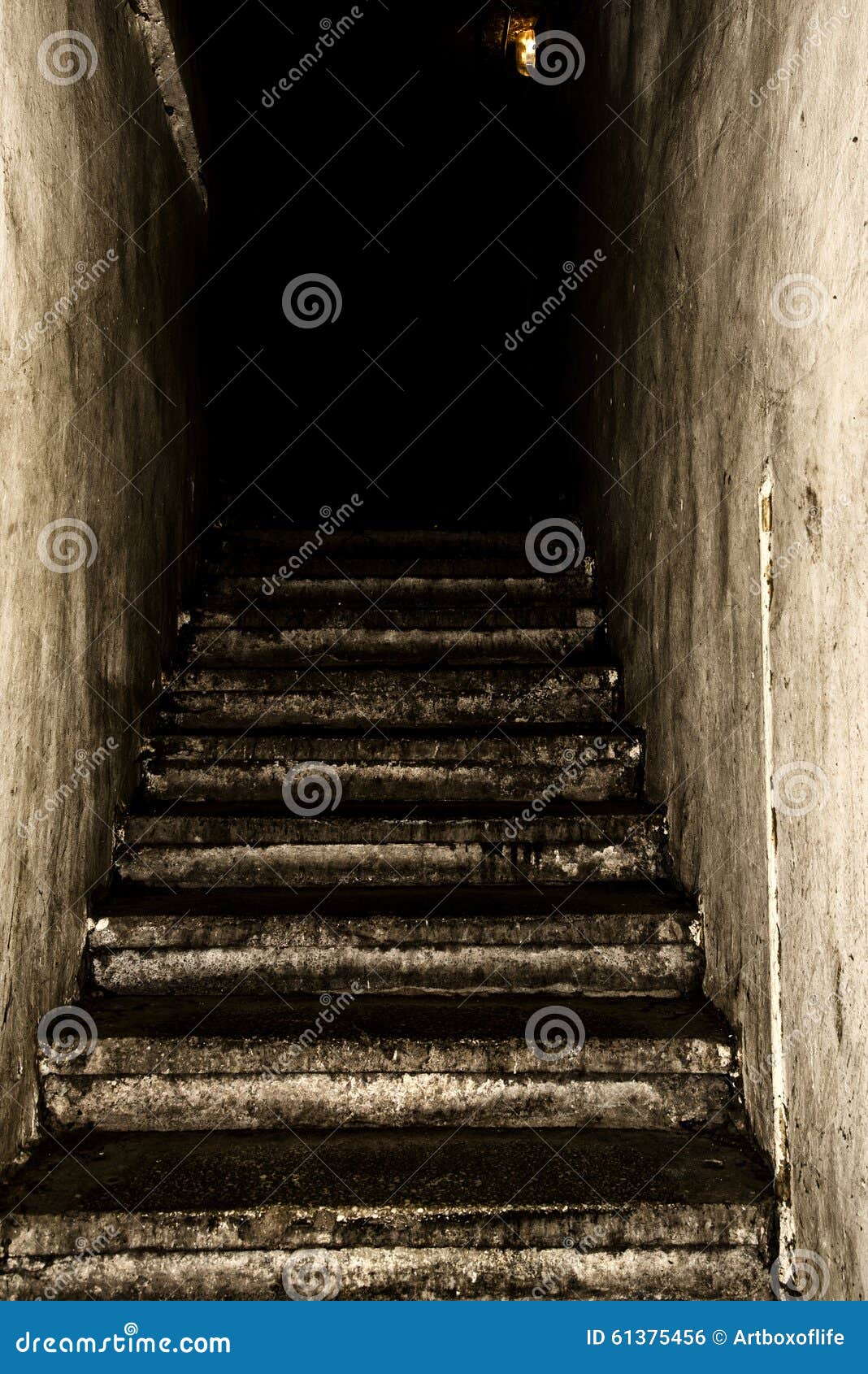 Old staircase. stock photo. Image of corridor, exit, catacomb - 61375456