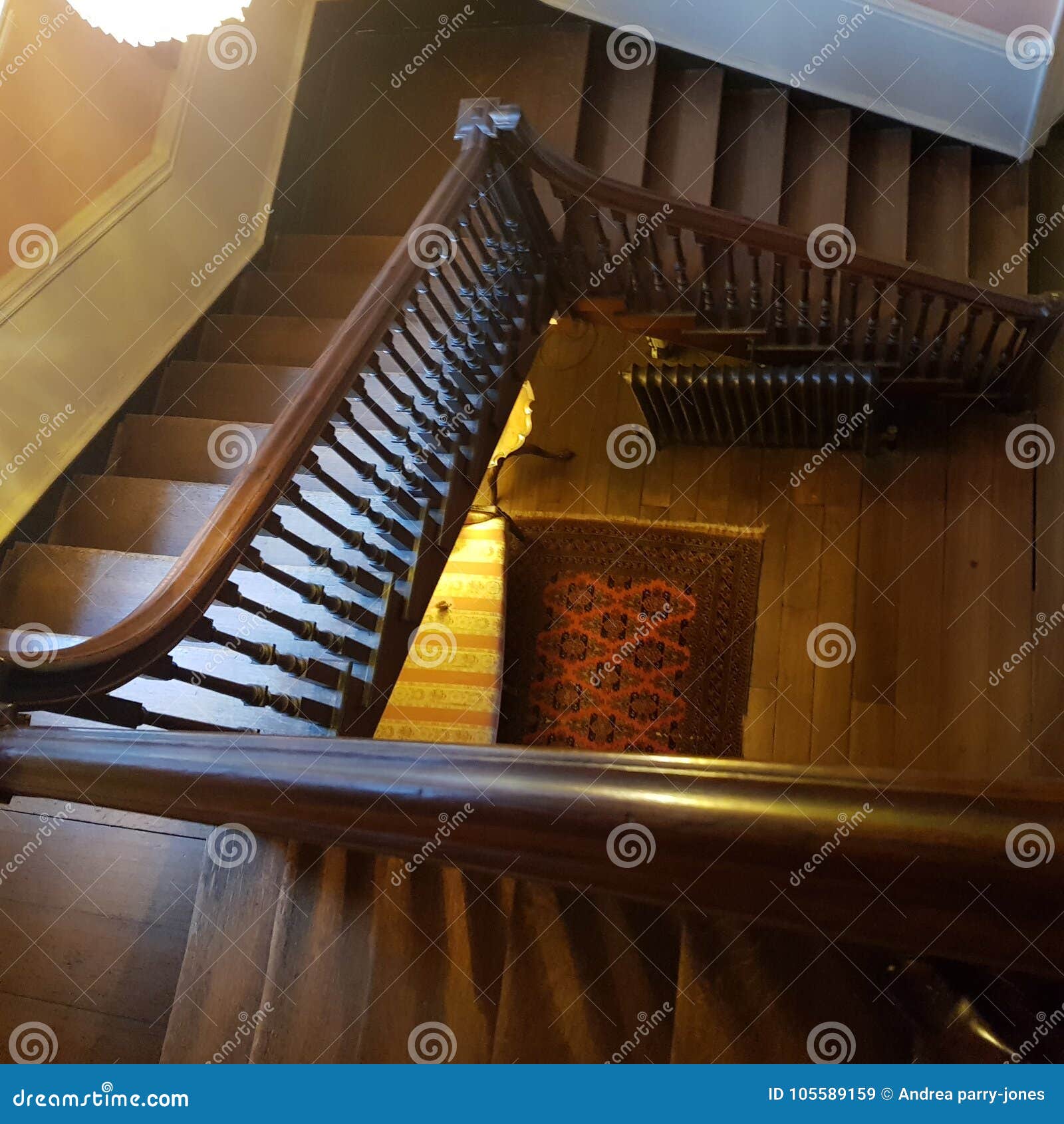 Staircase stock image. Image of stairs, wooden, architecture - 105589159