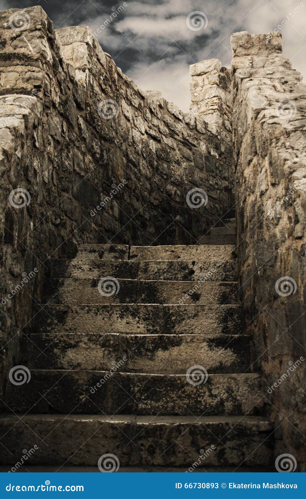 Old staircase stock image. Image of ruin, staircase, urban - 66730893