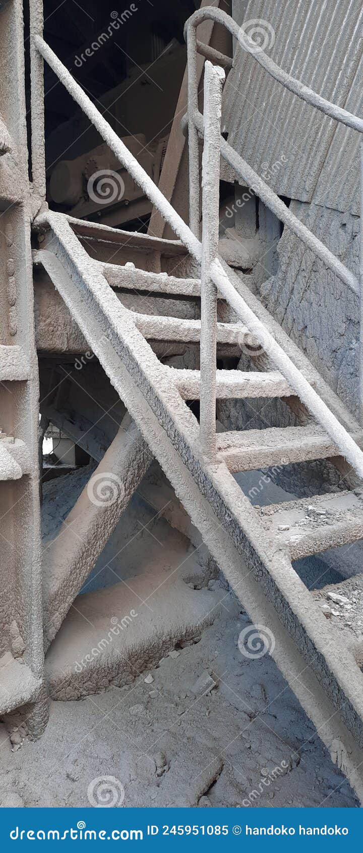 Old stairs in factory stock image. Image of cement, stairs - 245951085