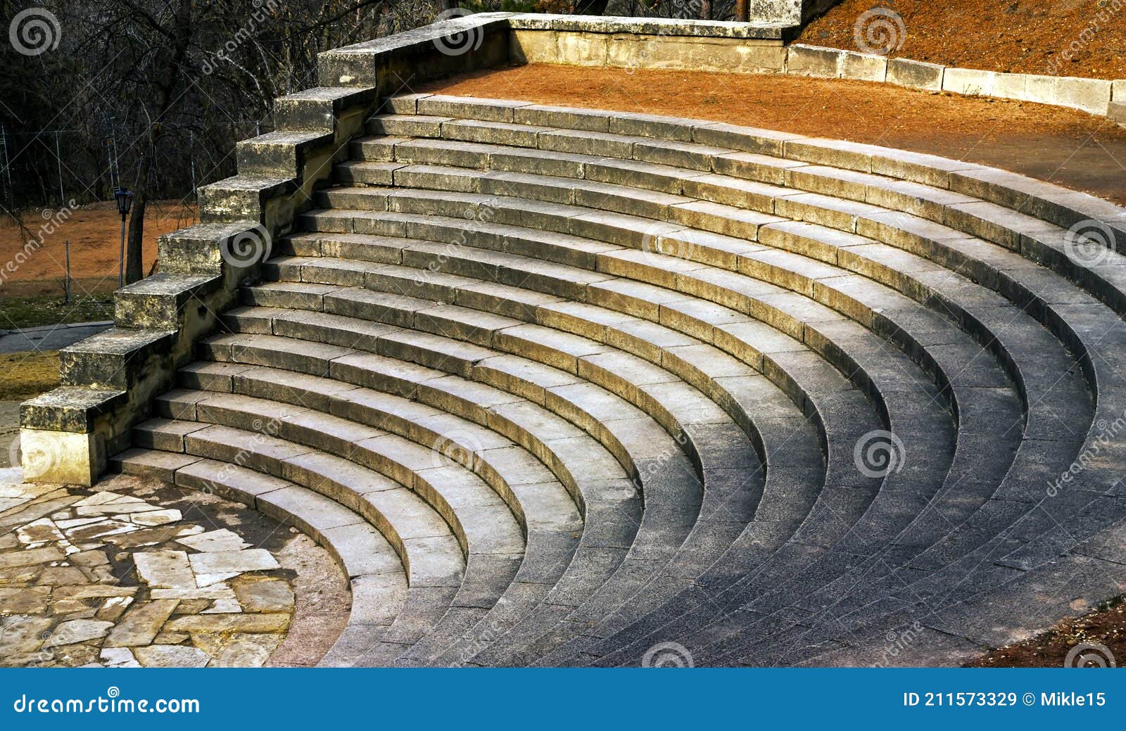 Old stairs in park stock image. Image of stone, building - 211573329