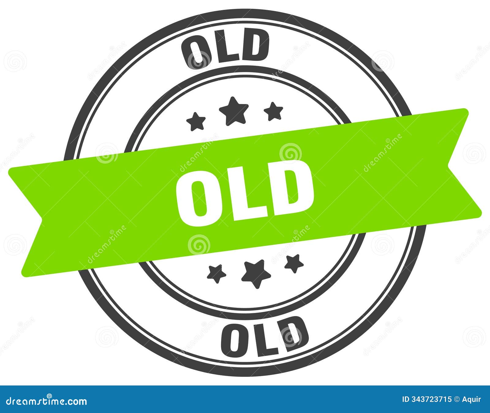 Old Stamp. Old Label on Transparent Background. Round Sign Stock Vector ...