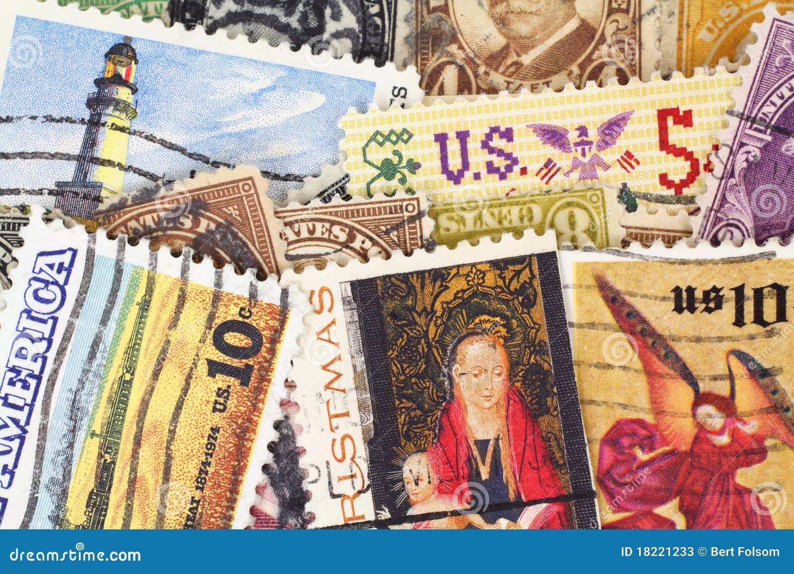 Old stamps editorial stock photo. Image of close, lighthouse - 18221233