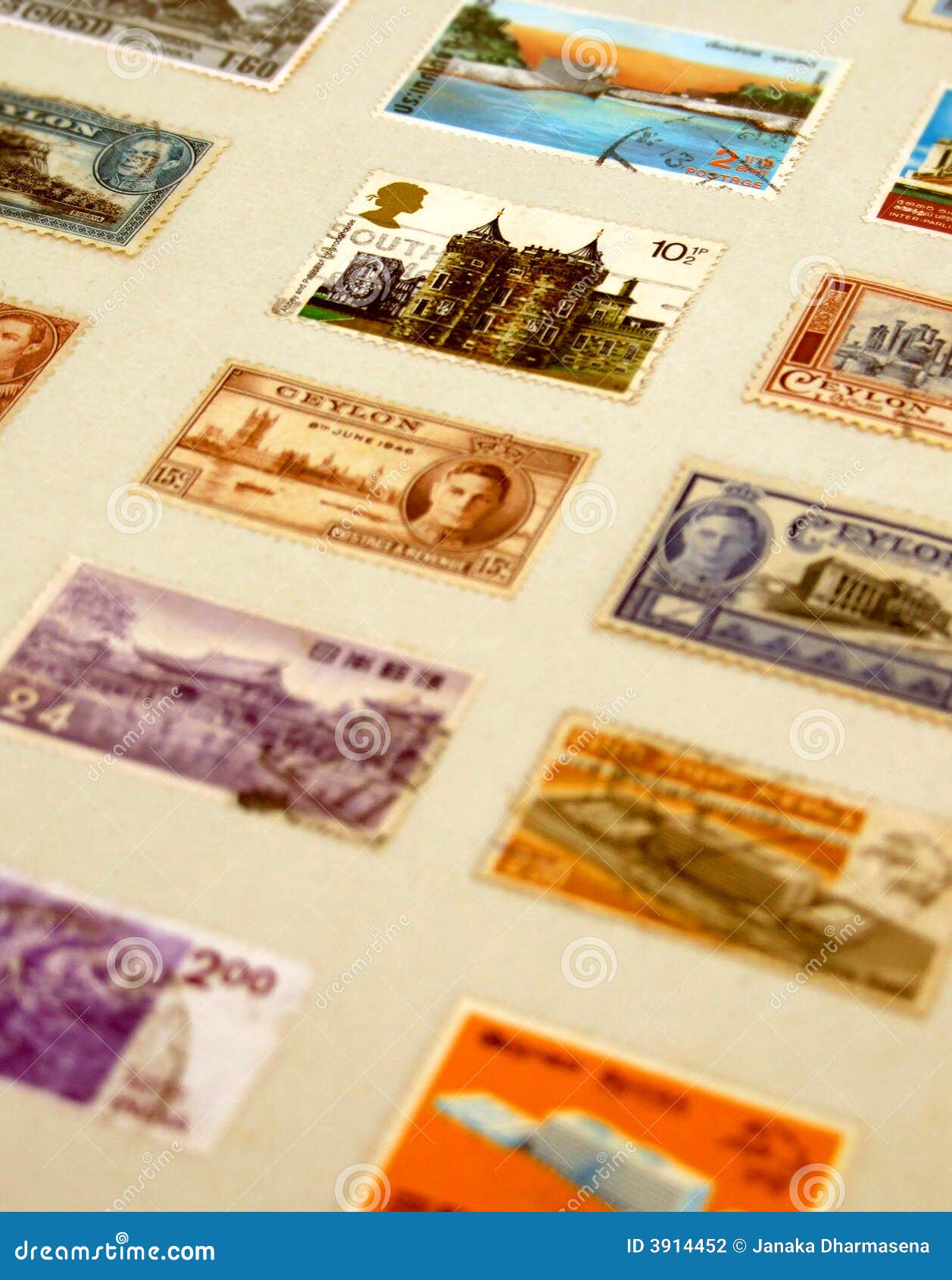 Old stamps editorial photography. Image of paper, retro - 3914452