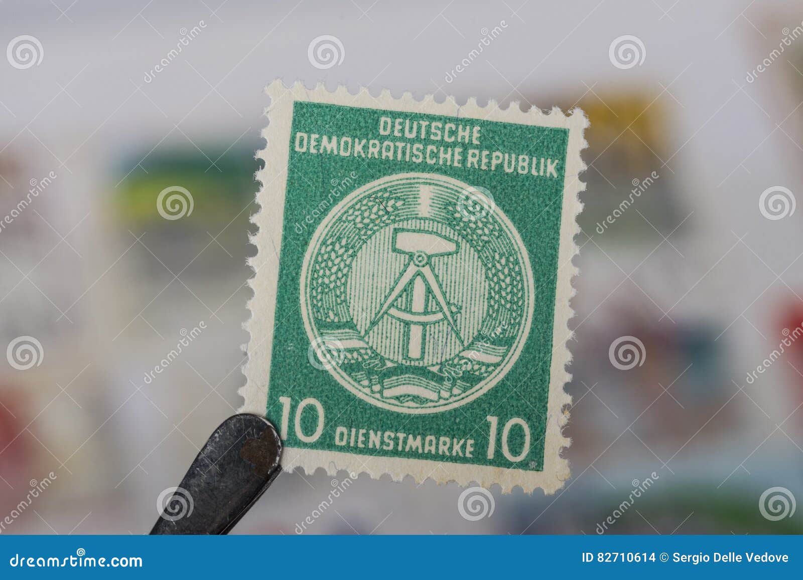 Old Stamps of Ex German Democratic Republic Editorial Stock Image ...