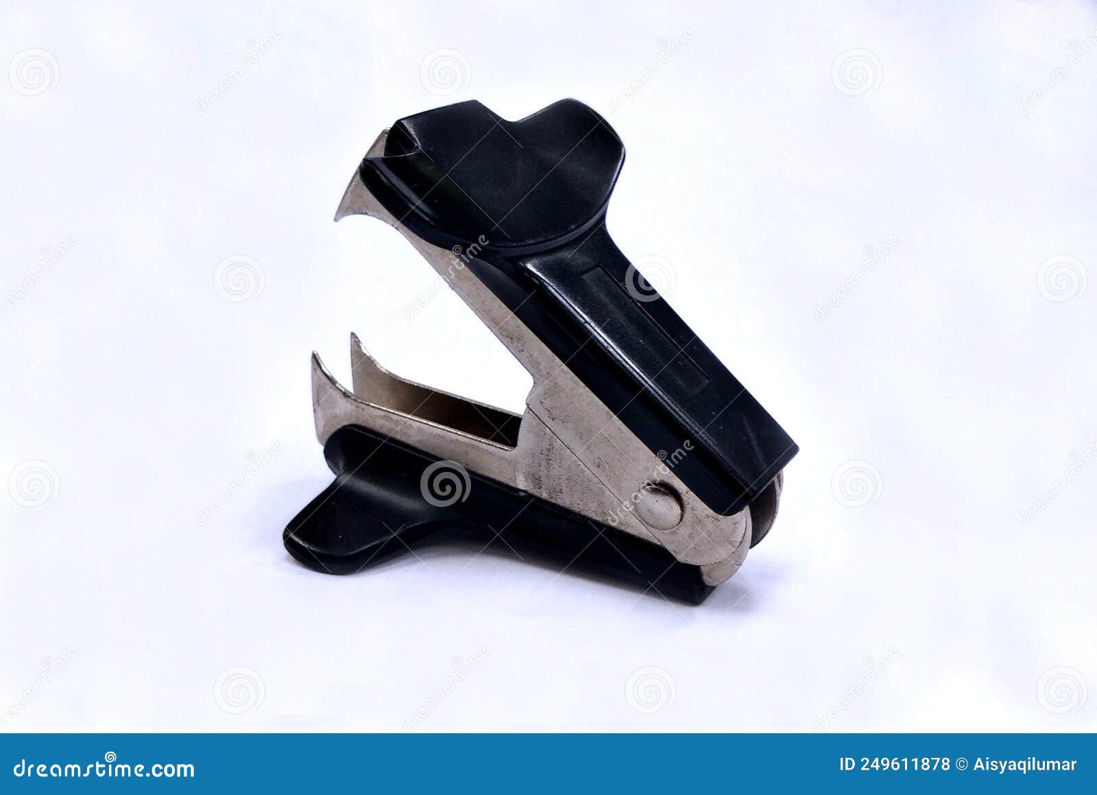 Old Staple Puller or Staple Remover Isolated on White Background. Stock ...