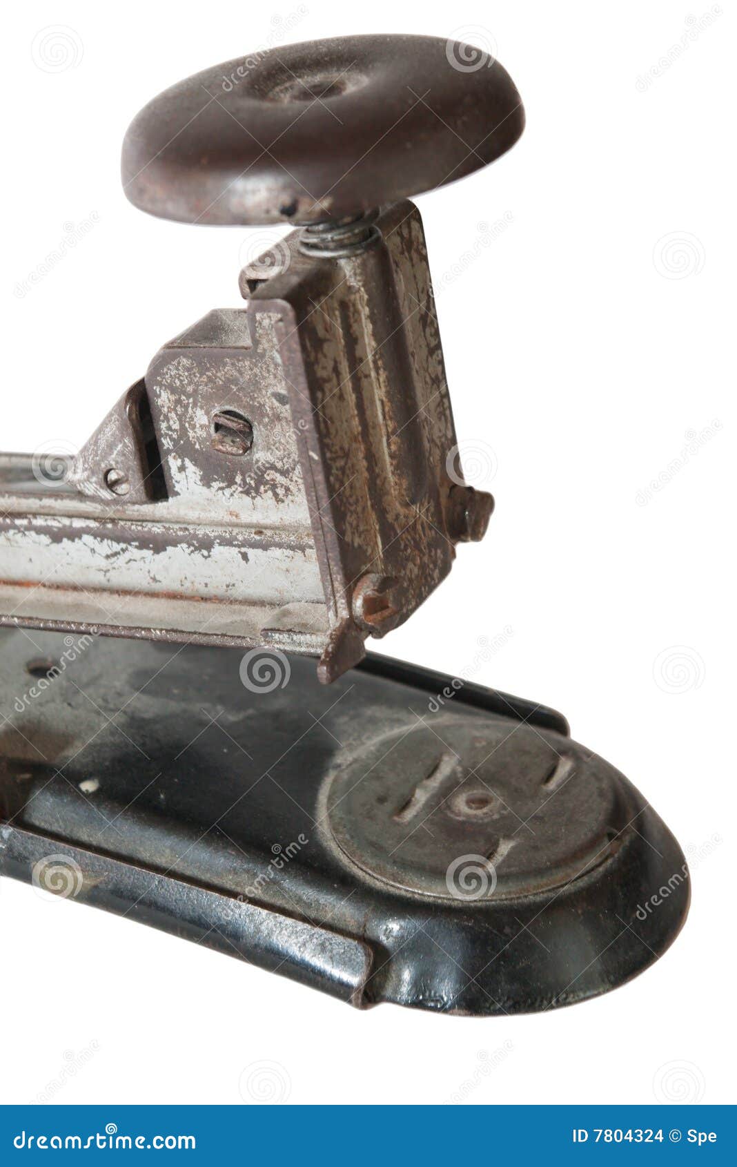 Old stapler close-up stock photo. Image of study, supply - 7804324