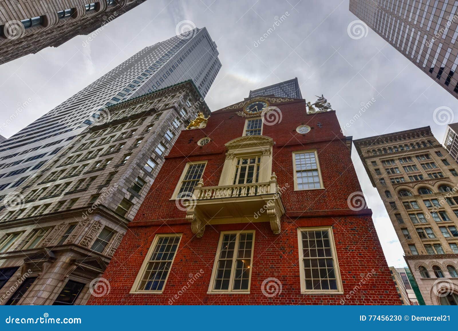 Old State House - Boston stock photo. Image of blue, boston - 77456230