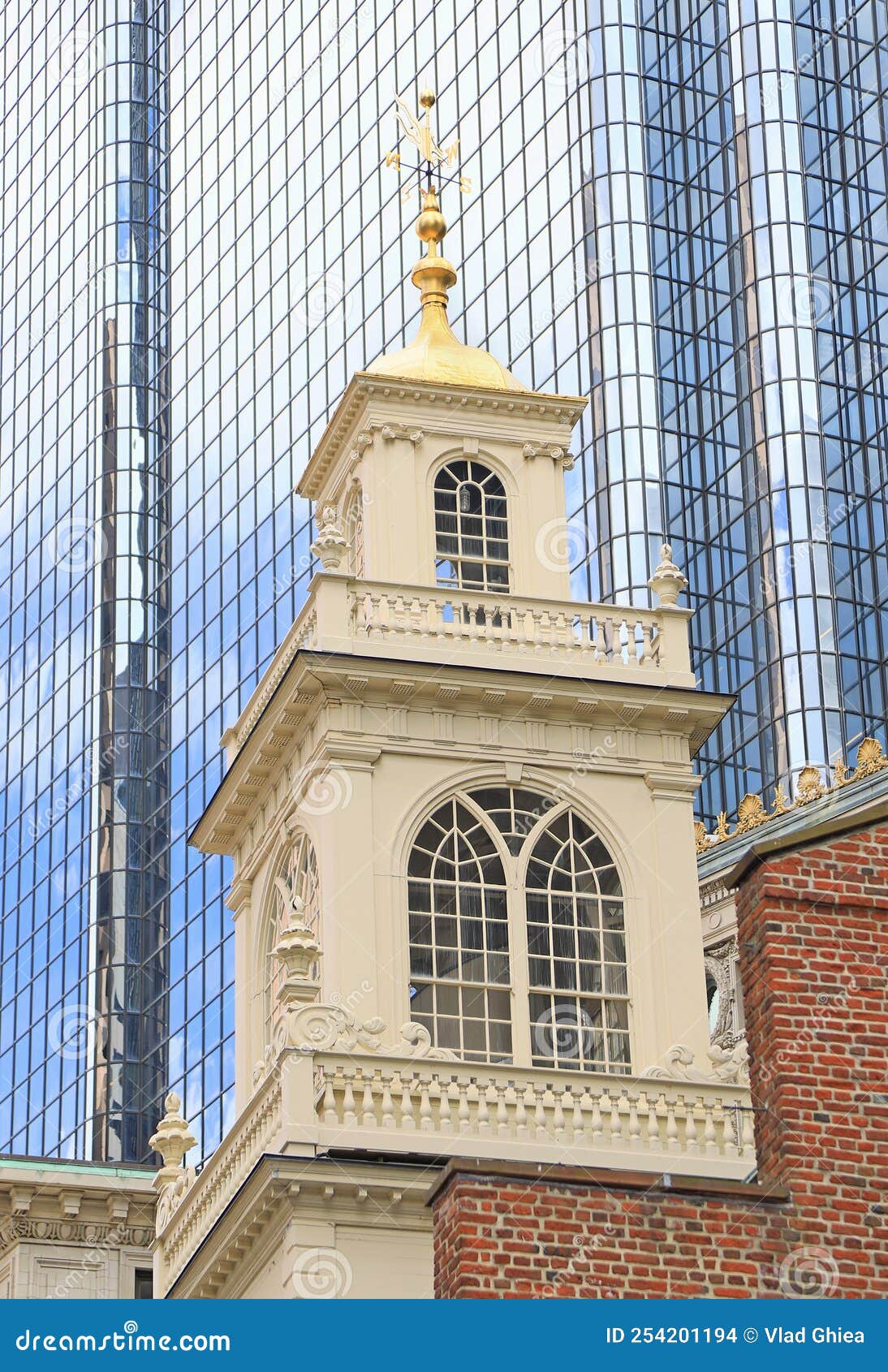 The Old State House of Boston, Detail Stock Photo - Image of urban ...