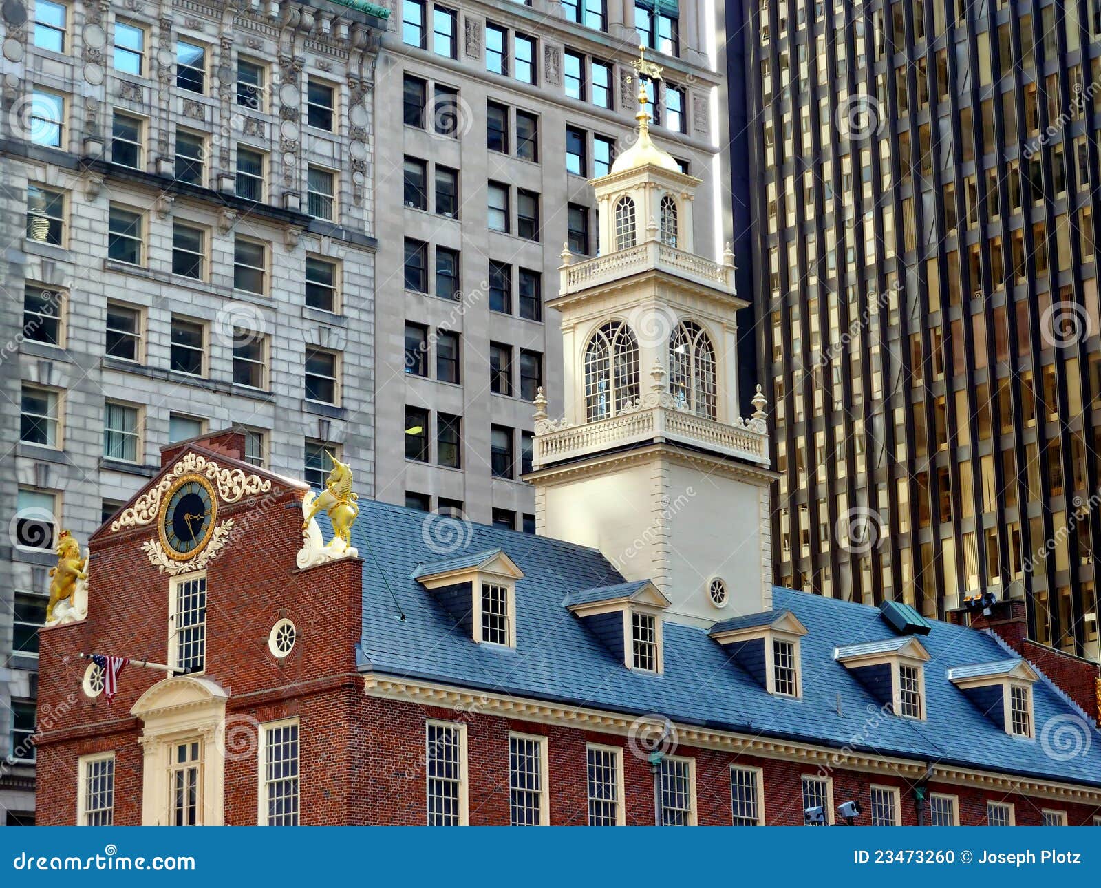 Old State House in Downtown Boston Stock Photo - Image of house, urban ...