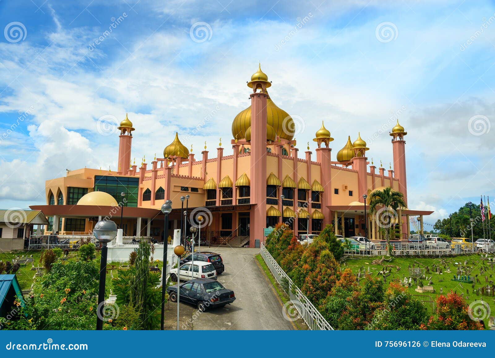 Old State Mosque in Kuching Stock Photo - Image of religious, tourism ...