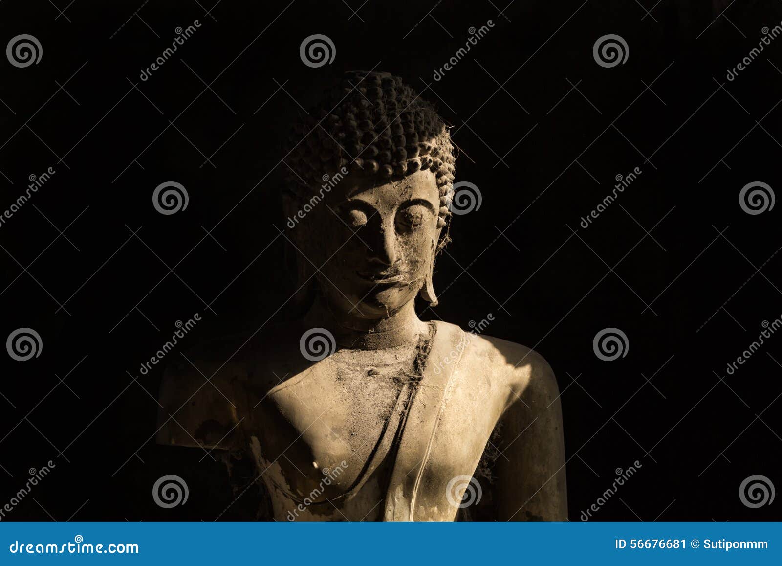 Old Statue buddha stock image. Image of orient, asian - 56676681