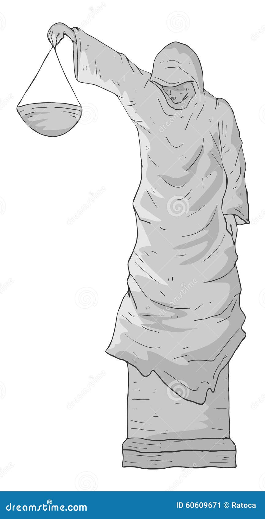 Old statue stock vector. Illustration of stone, people - 60609671