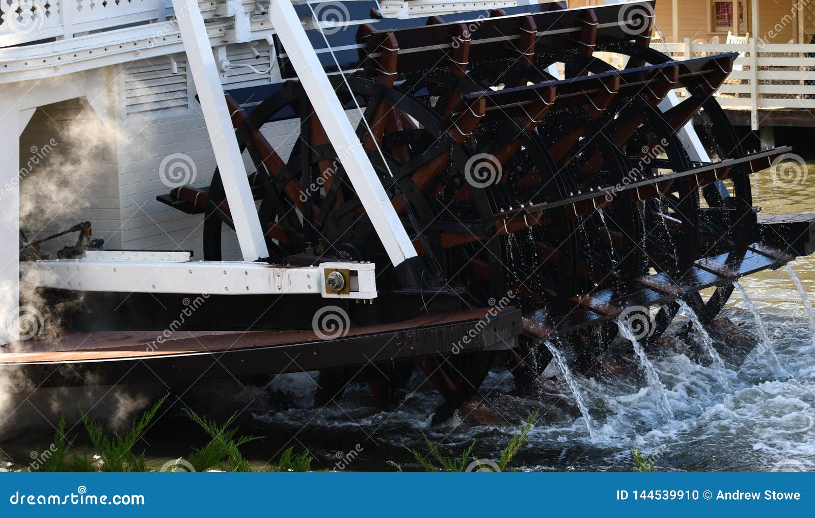 Old steam boat riverwheel stock photo. Image of ohio - 144539910